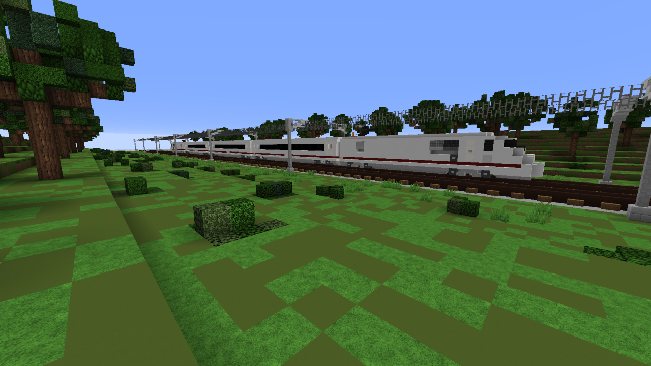 ICExperimental 1.5:1 scale realistic train Minecraft Map