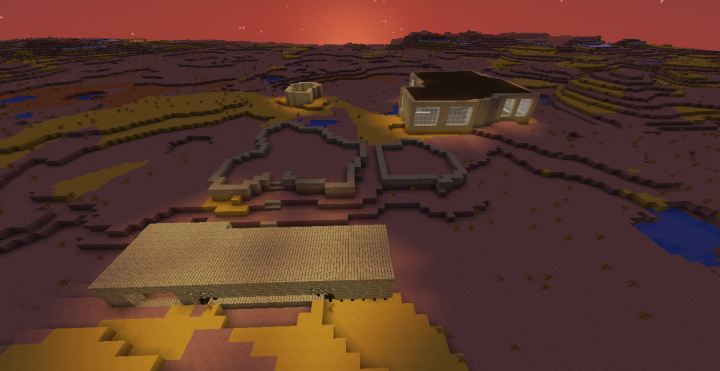 Small town. Minecraft Map