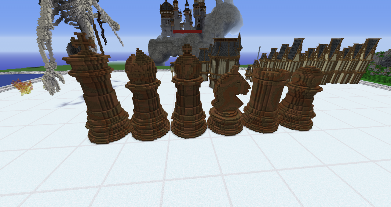 Chess pieces Minecraft Map
