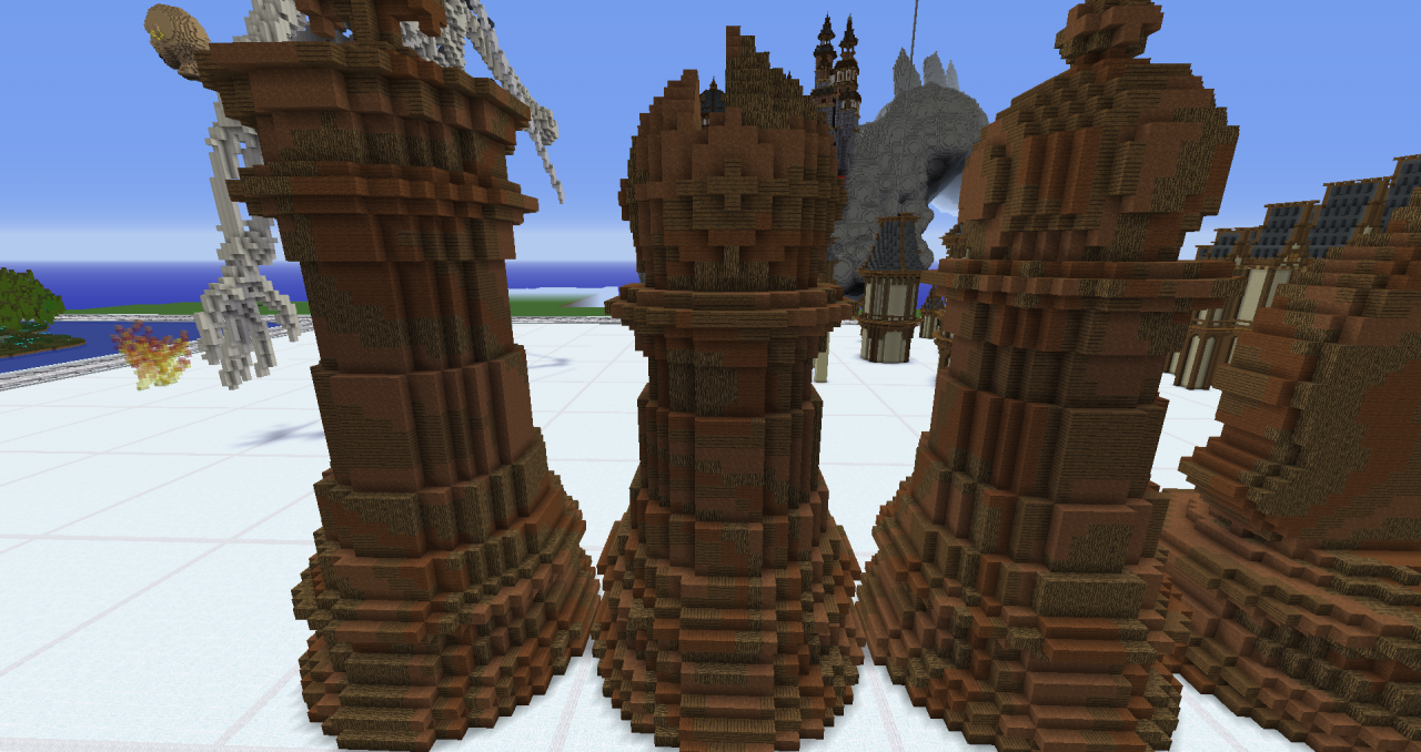 Chess pieces Minecraft Map