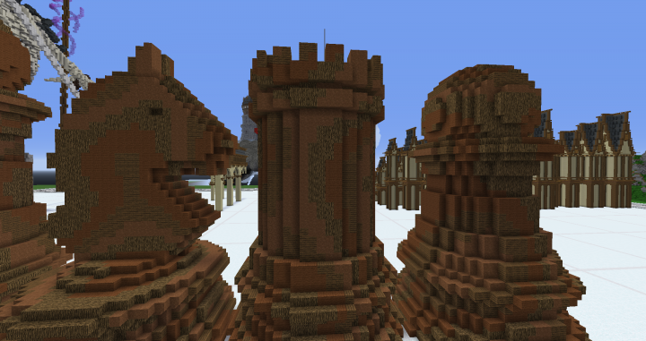 Chess pieces Minecraft Map