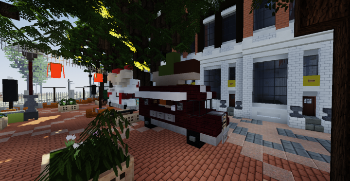 Small Food Truck Park Minecraft Map