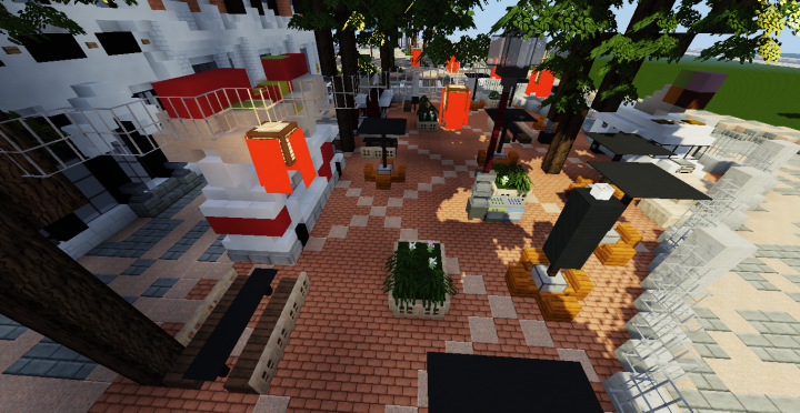 Small Food Truck Park Minecraft Map