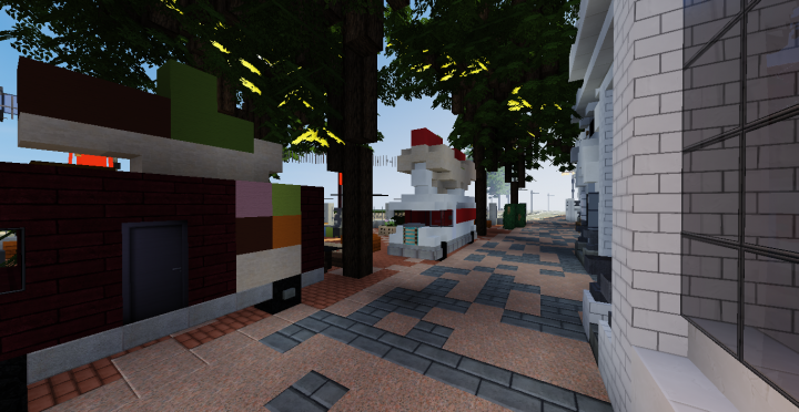 Small Food Truck Park Minecraft Map