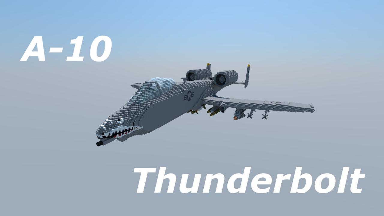 Fairchild A-10 Thunderbolt II "Warthog" Minecraft Map