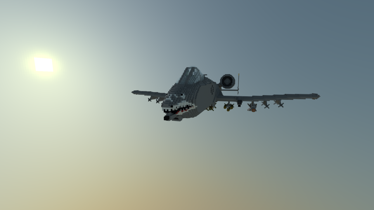 Fairchild A-10 Thunderbolt II "Warthog" Minecraft Map