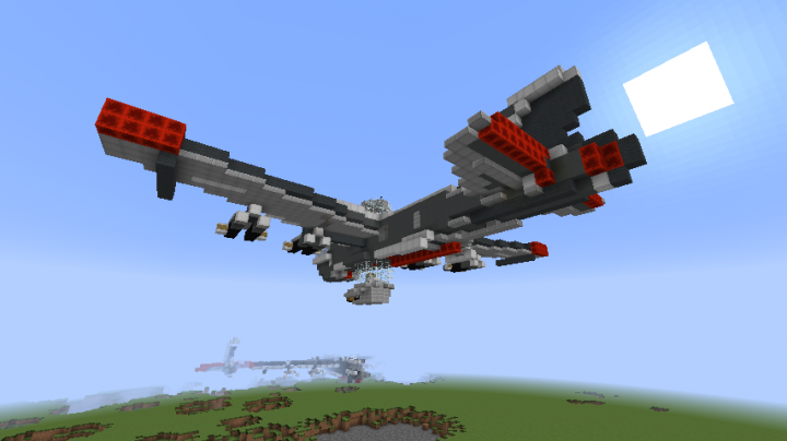 B52 Bomber -- Built by C_Corp2002 -- Inspired by My Grandpa Minecraft Map