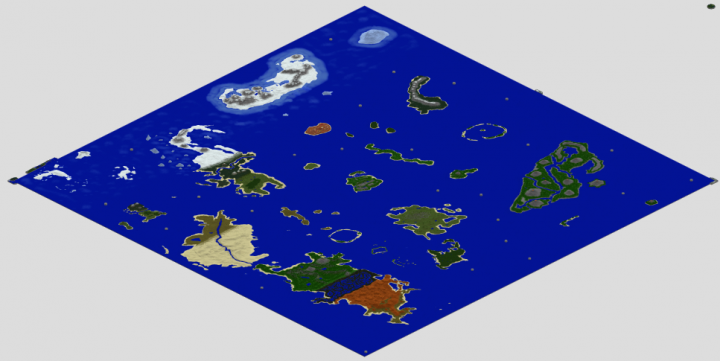 Enormous 20k x 20k WorldPainter map Minecraft Map