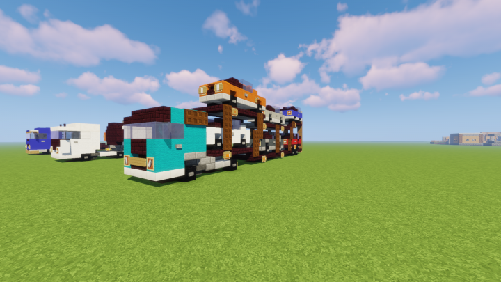 Volvo truck and cars Minecraft Map