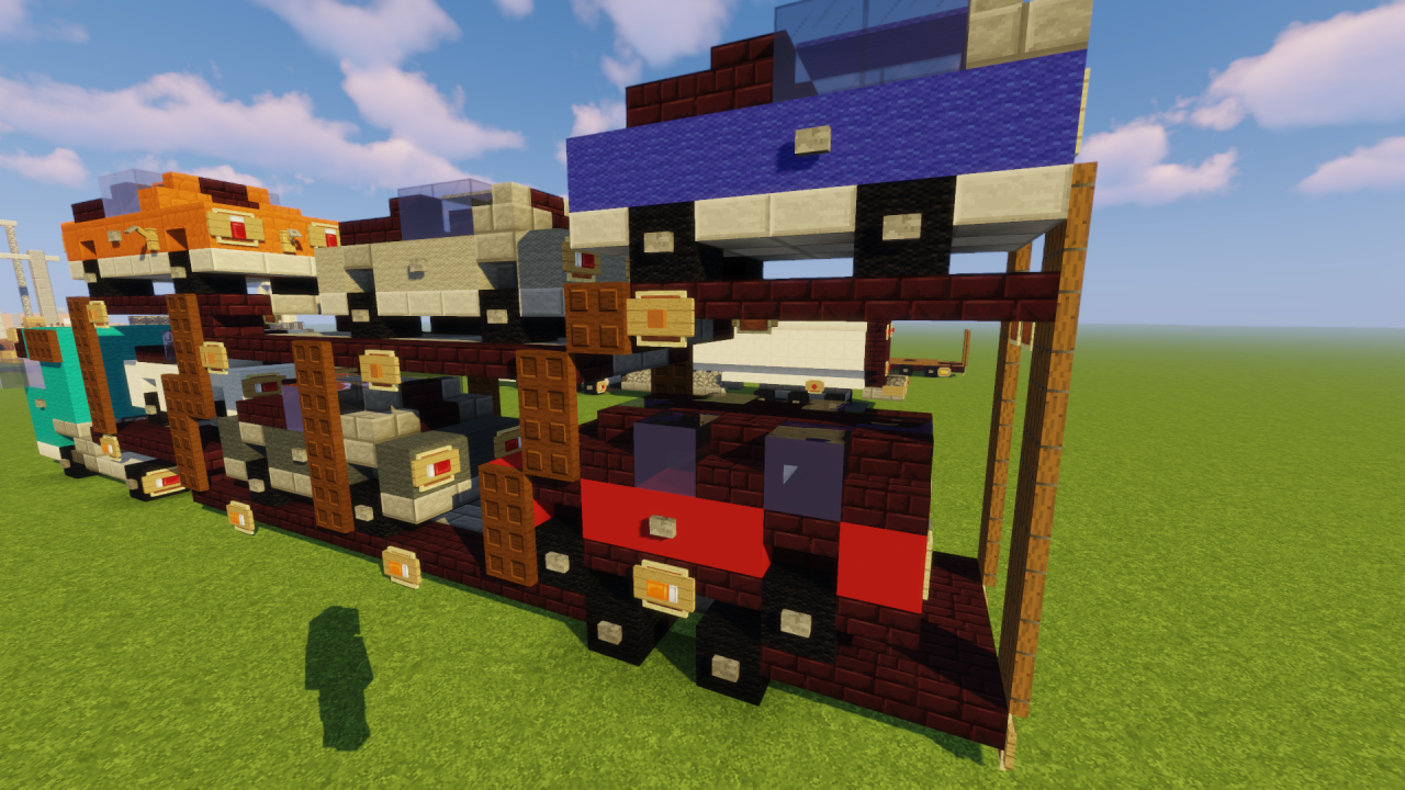 Volvo truck and cars Minecraft Map