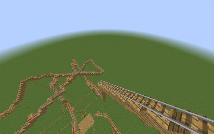 A Huge Roller Coaster Minecraft Map