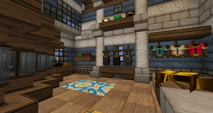 Rural Threads | Contemporary Retail Store Minecraft Map