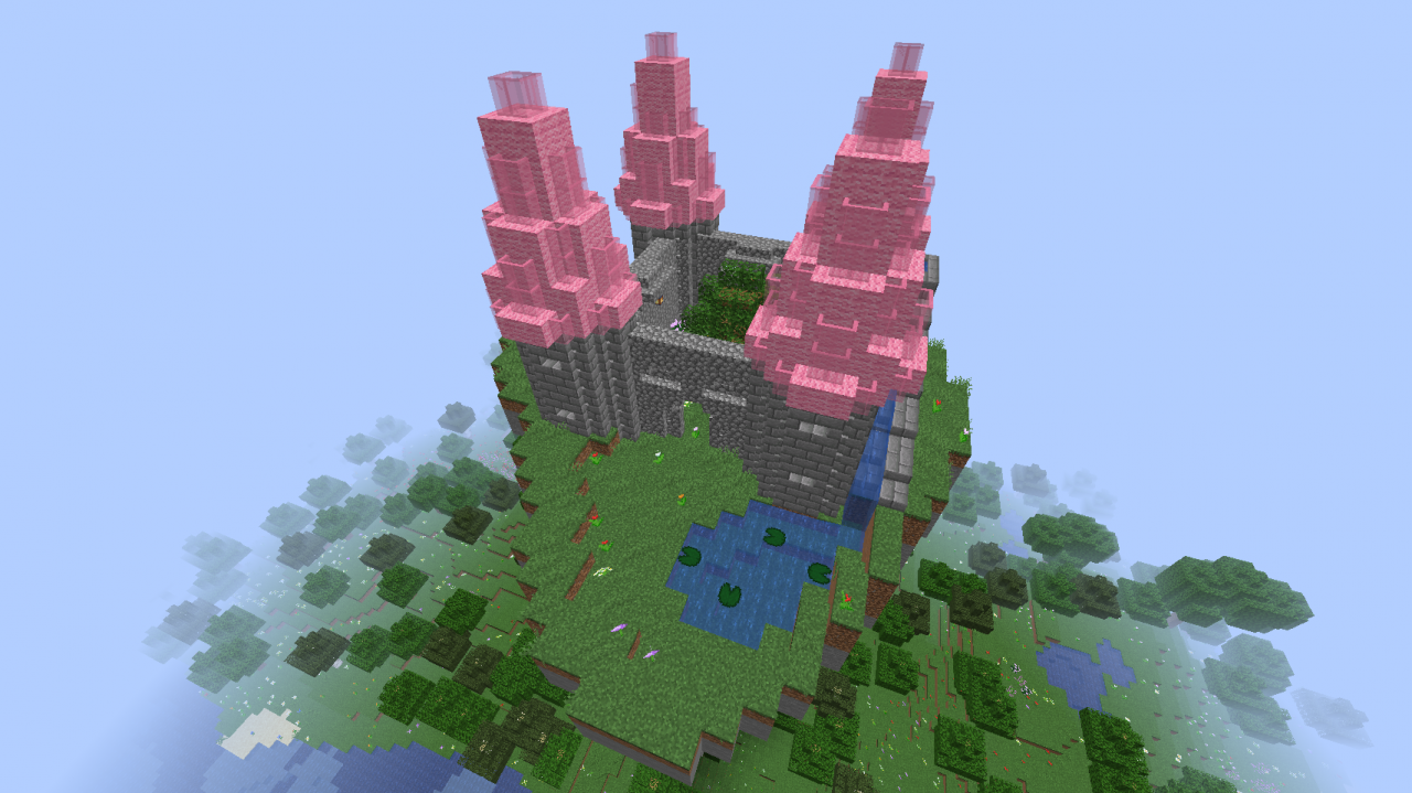 floating castle Minecraft Map