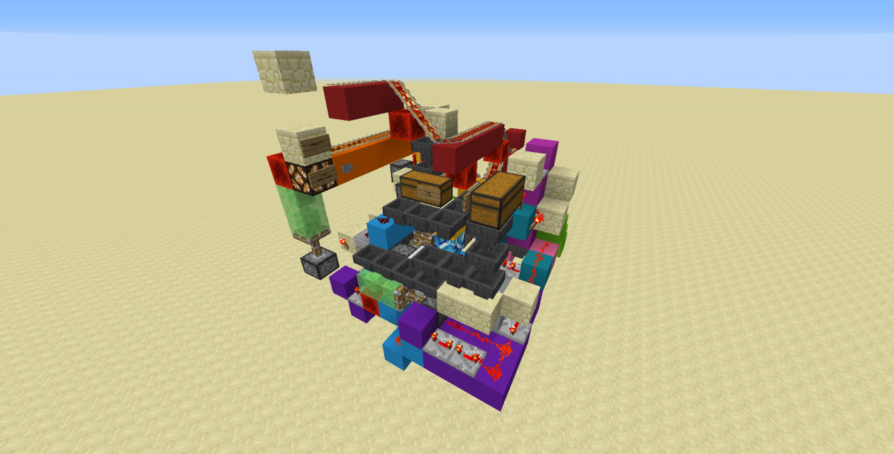 Infinite Minecart Storage Minecraft Map