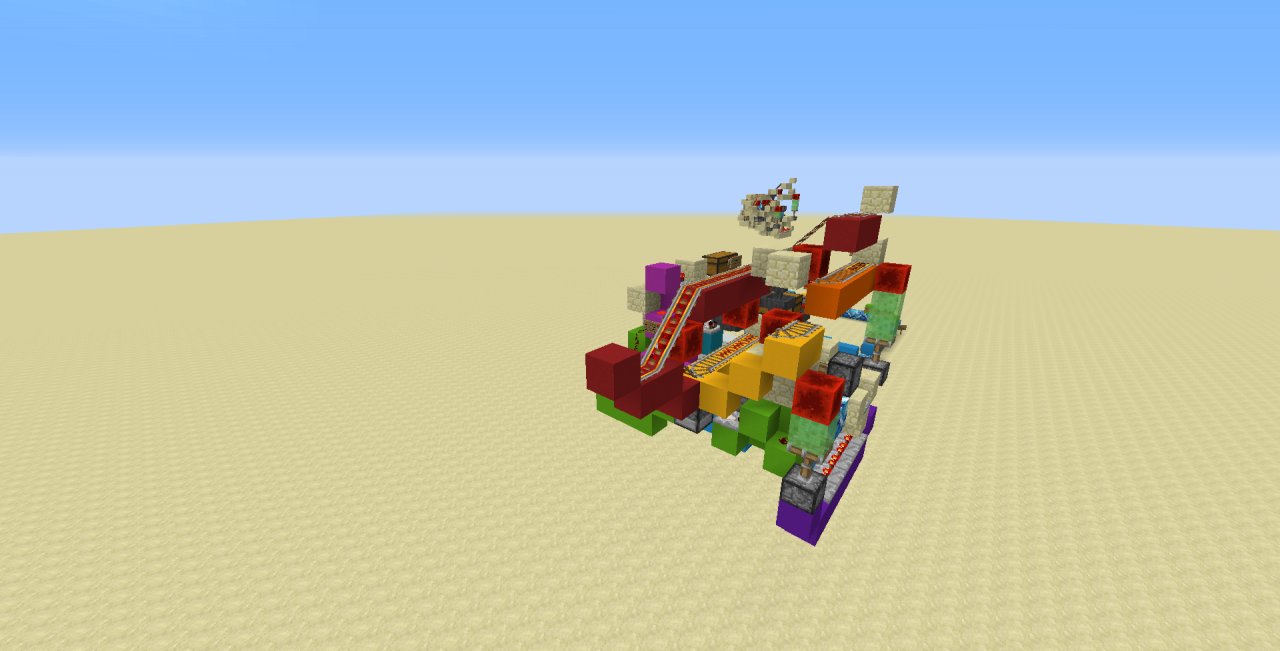 Infinite Minecart Storage Minecraft Map