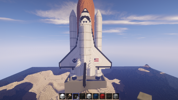 space shuttle Minecraft Map