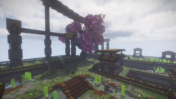 Asian styled spawn Minecraft Map