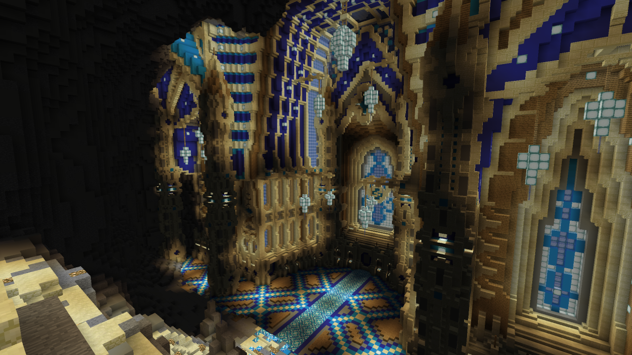Underground Mountain Temple Minecraft Map