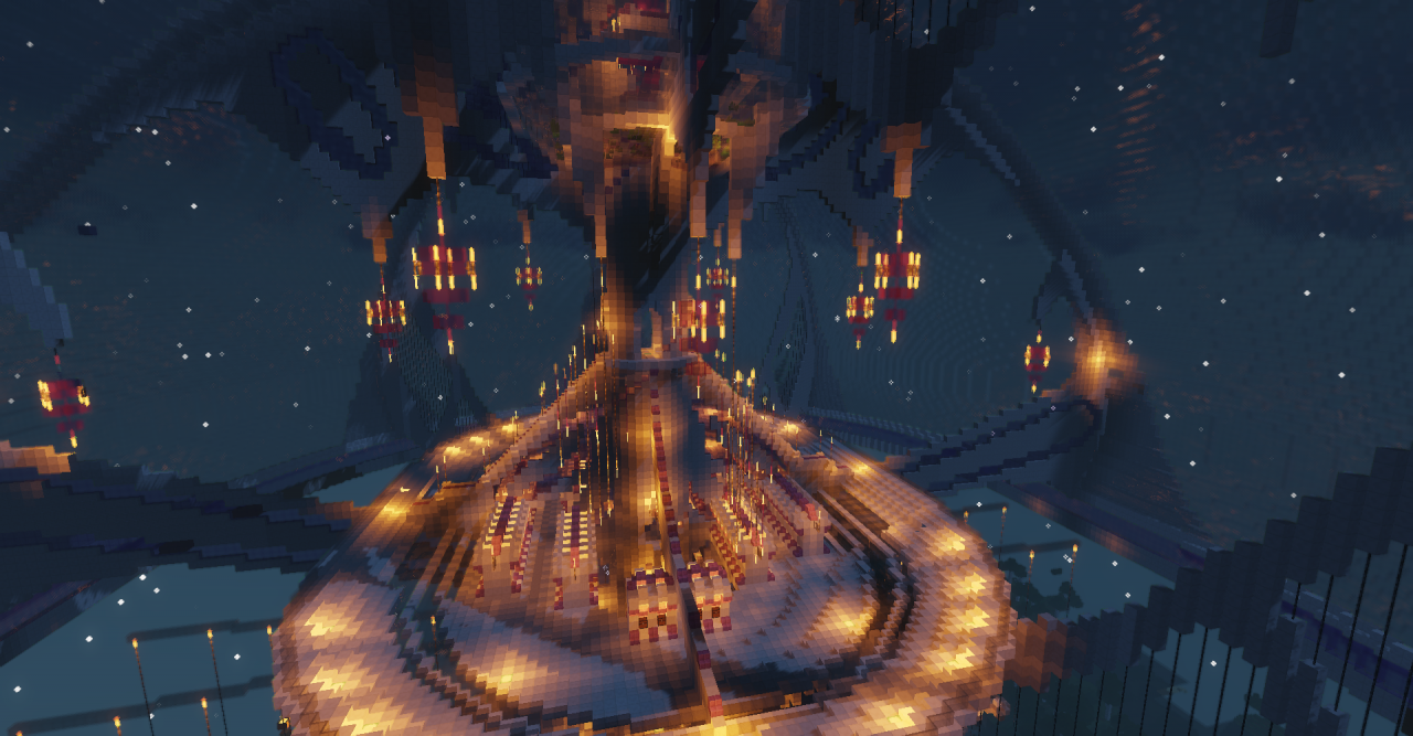 Sky/water Block Modern Spawn Minecraft Map