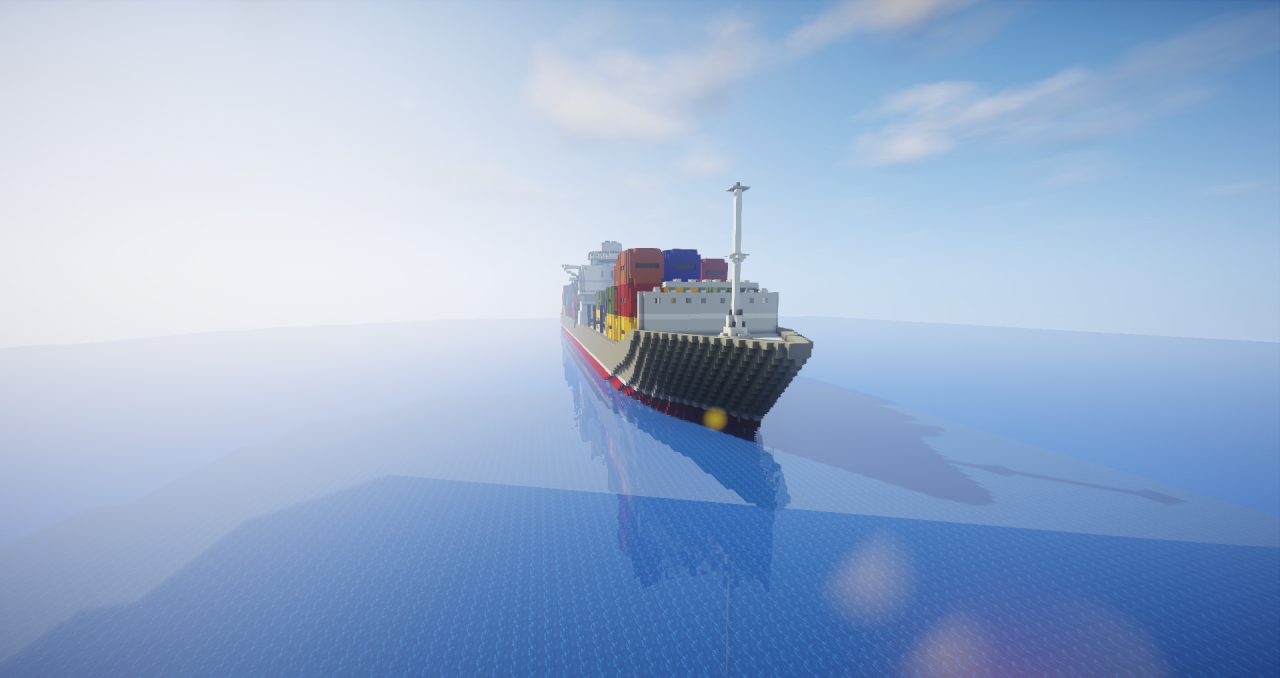 Fictional Container Ship Minecraft Map