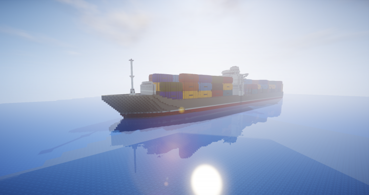 Fictional Container Ship Minecraft Map