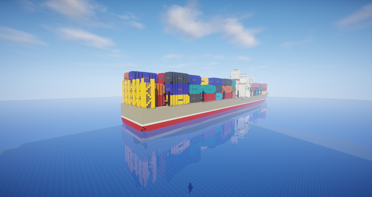 Fictional Container Ship Minecraft Map