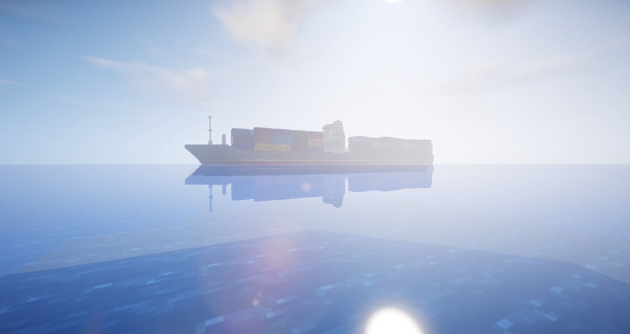 Fictional Container Ship Minecraft Map