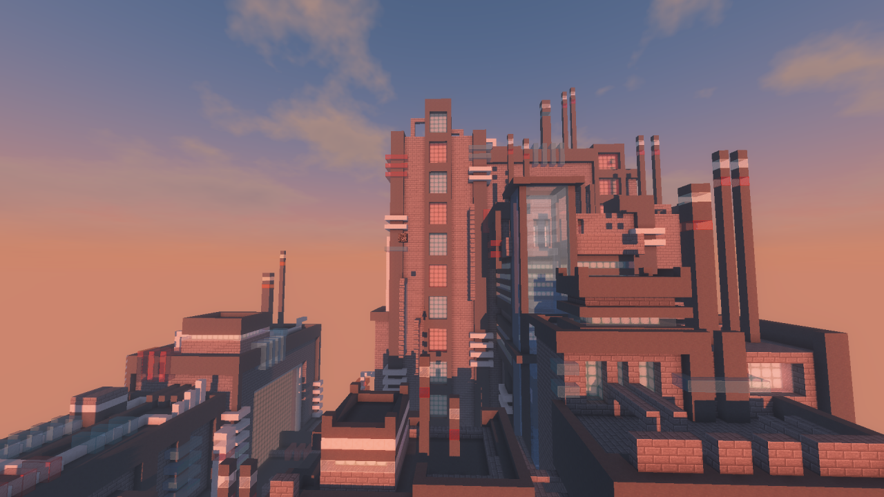 A Futuristic Timezone Minecraft Map