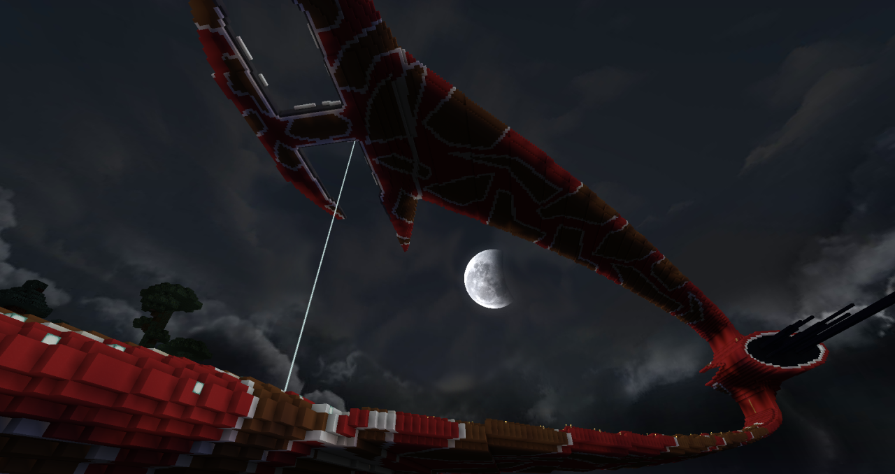 G'Quan Narn Battlecruiser Babylon 5 Rebuild in Vanilla Minecraft Map