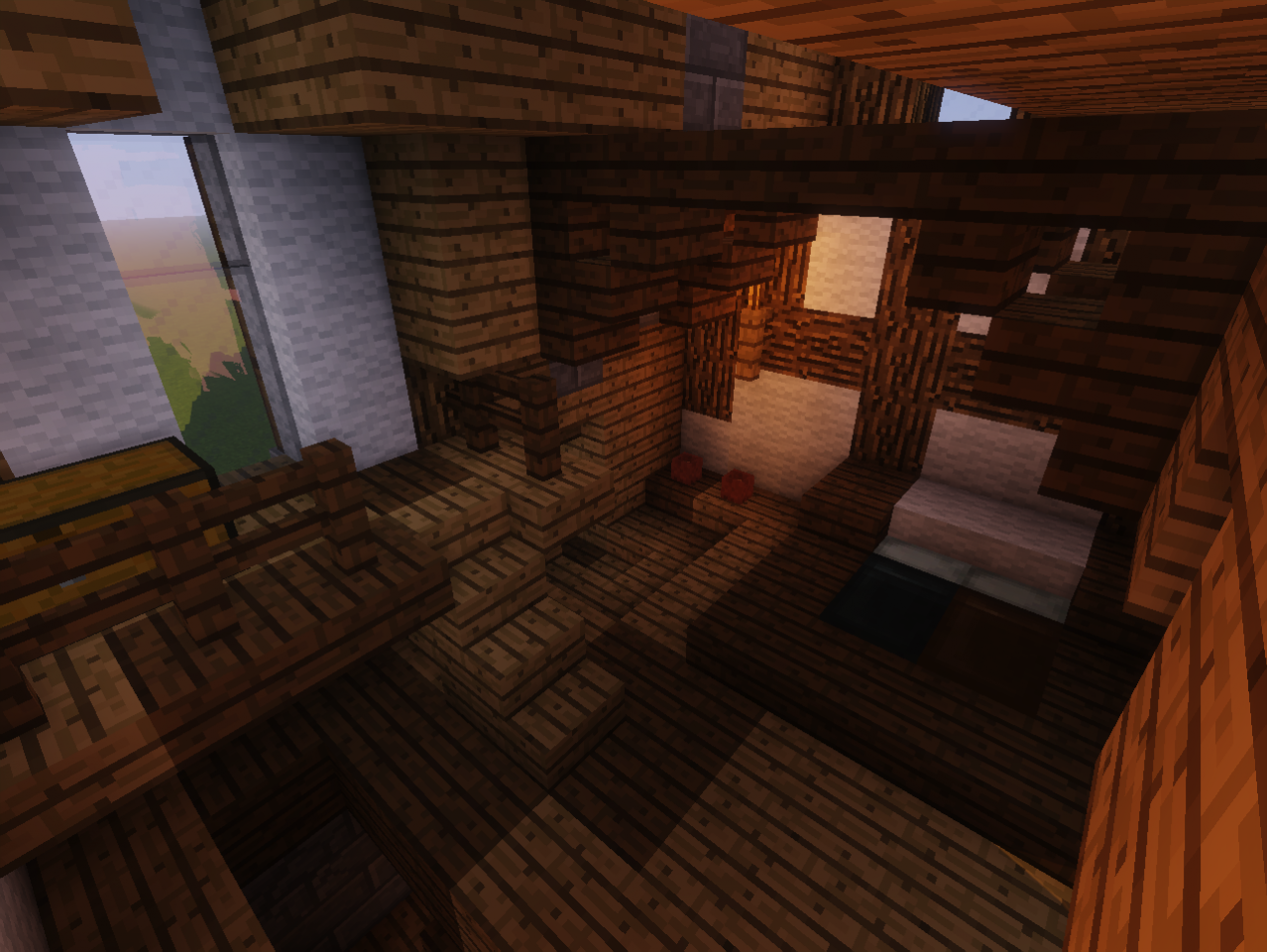 Wattle & Daub Medieval-Fantasy Cottages Minecraft Map