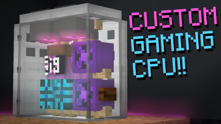 Minecraft Realistic Gaming CPU! (tutorial) FOR GAMERS!! Minecraft Map