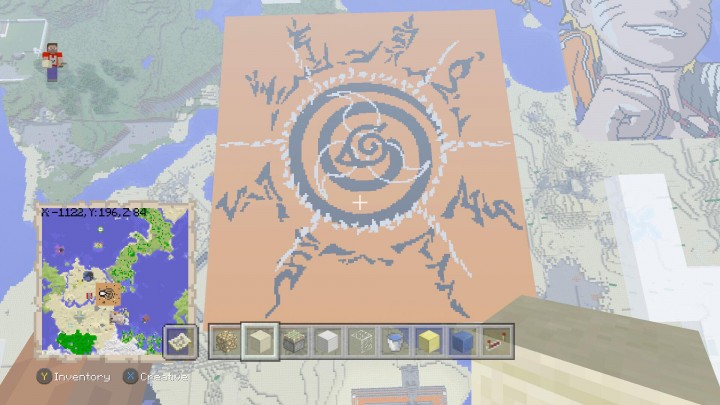 Naruto and sasuke Minecraft Map