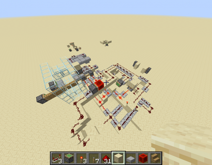 piston secret stairs Minecraft Map