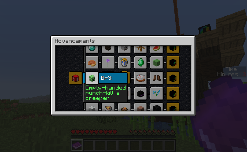 Survival BINGO Minecraft Data Pack