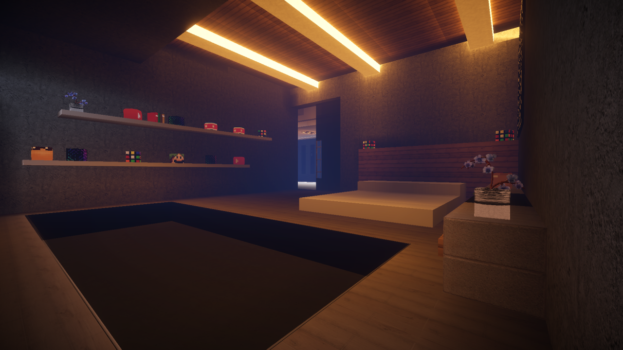 House with asymmetrical roof Minecraft Map