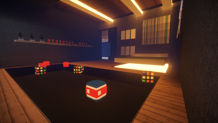 House with asymmetrical roof Minecraft Map