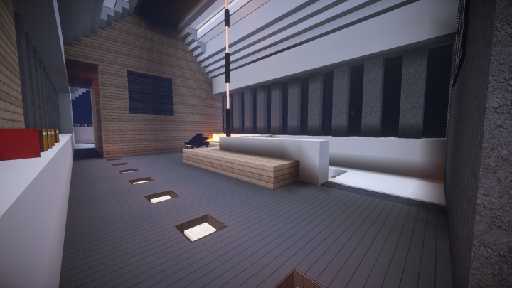 House with asymmetrical roof Minecraft Map