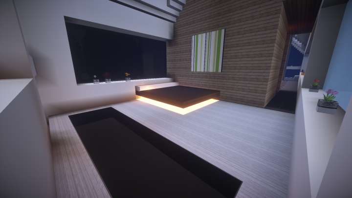 House with asymmetrical roof Minecraft Map