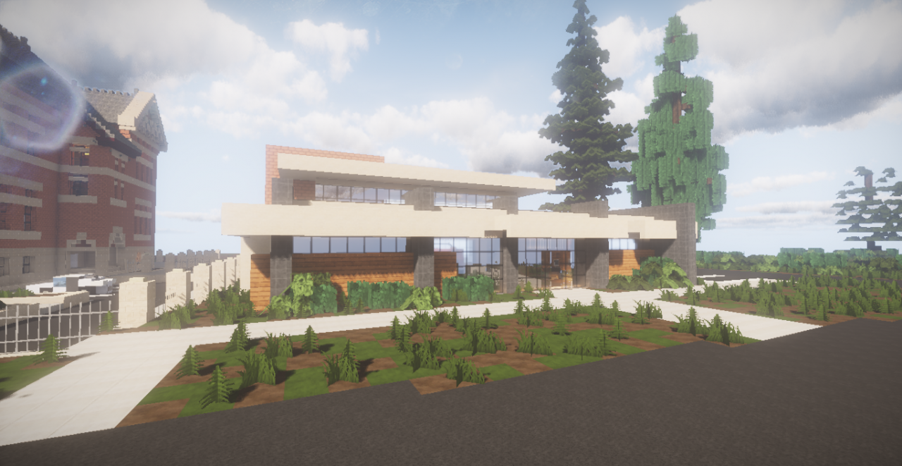Dalewood Public Library (Somewhat Modern Style) Minecraft Map
