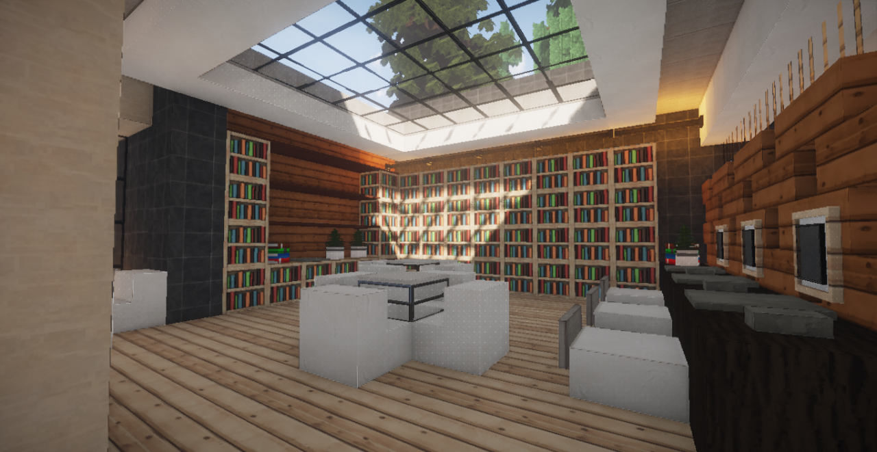 Dalewood Public Library (Somewhat Modern Style) Minecraft Map