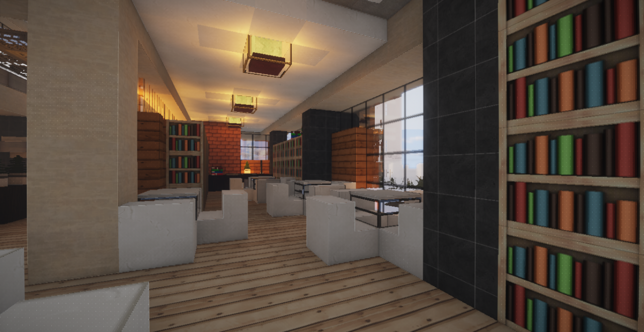 Dalewood Public Library (Somewhat Modern Style) Minecraft Map