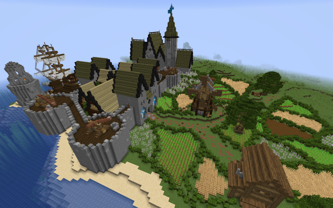 edinburgh castle town egg hunt Minecraft Map