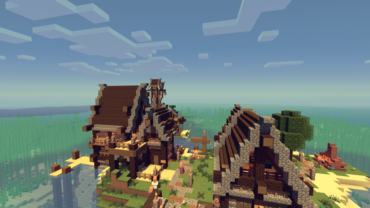 Cozy island village Minecraft Map