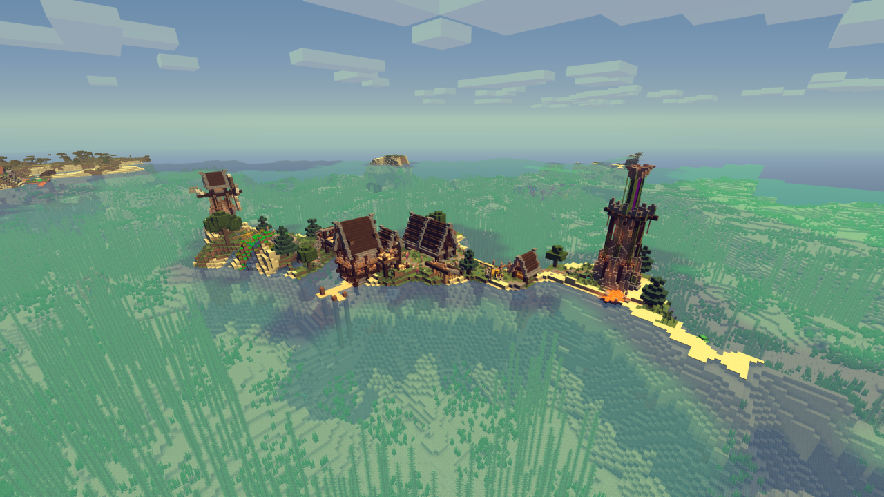 Cozy island village Minecraft Map