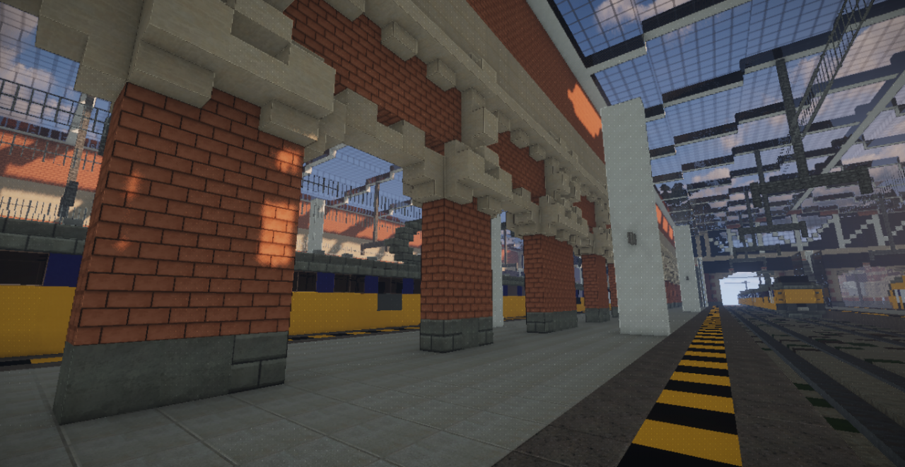 Amberstone Central Train Station Minecraft Map