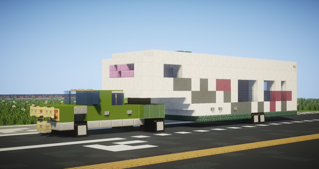 Ford F-350 Pulling Fifth Wheel Camper, AKA my house Minecraft Map