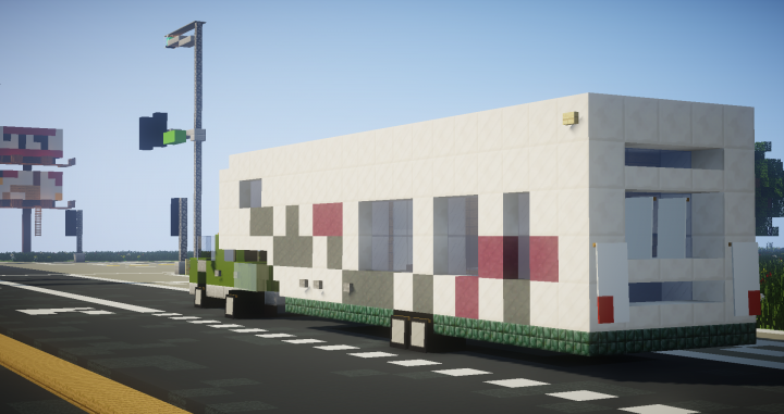 Ford F-350 Pulling Fifth Wheel Camper, AKA my house Minecraft Map