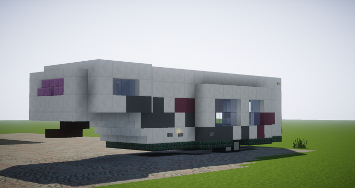 Ford F-350 Pulling Fifth Wheel Camper, AKA my house Minecraft Map