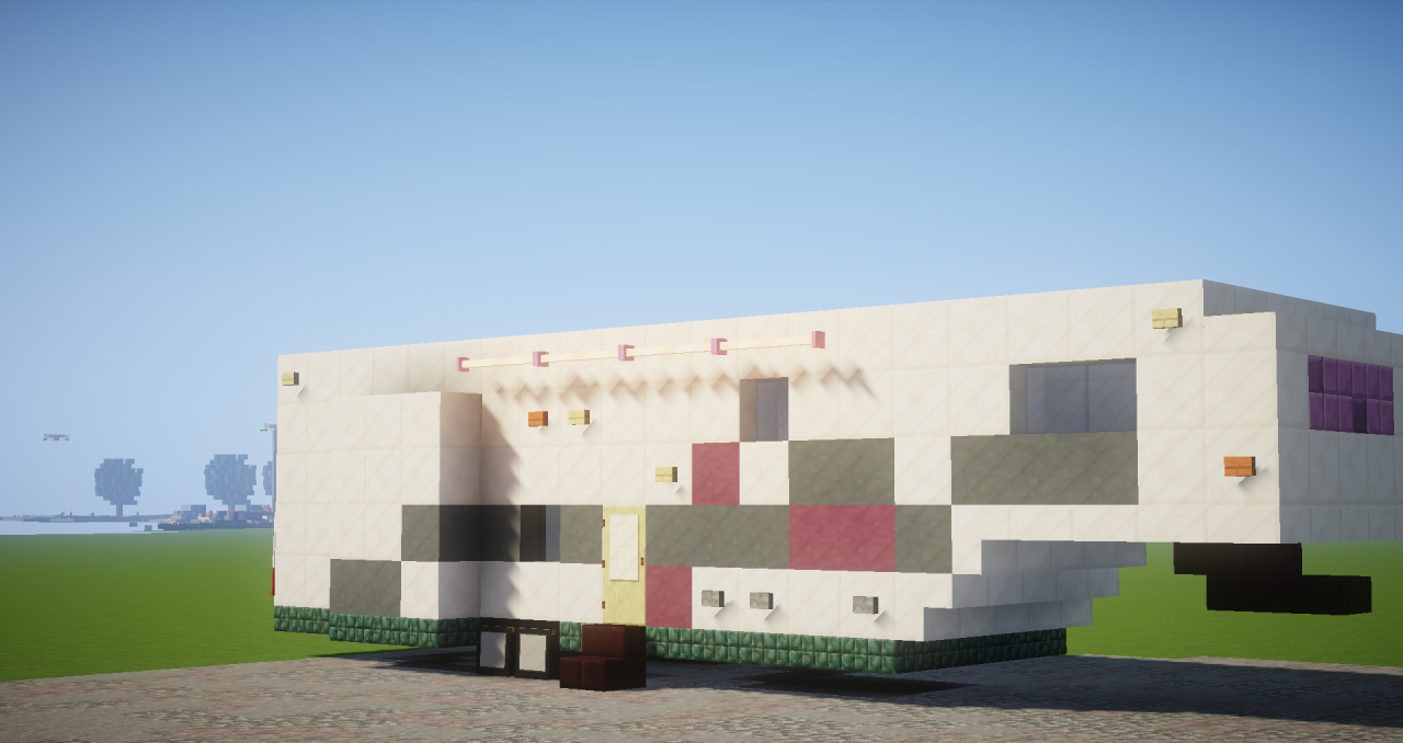 Ford F-350 Pulling Fifth Wheel Camper, AKA my house Minecraft Map