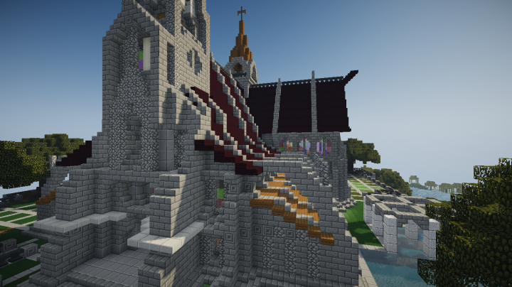 church upgraded/cathedral (base of build from andyisyoda) Minecraft Map
